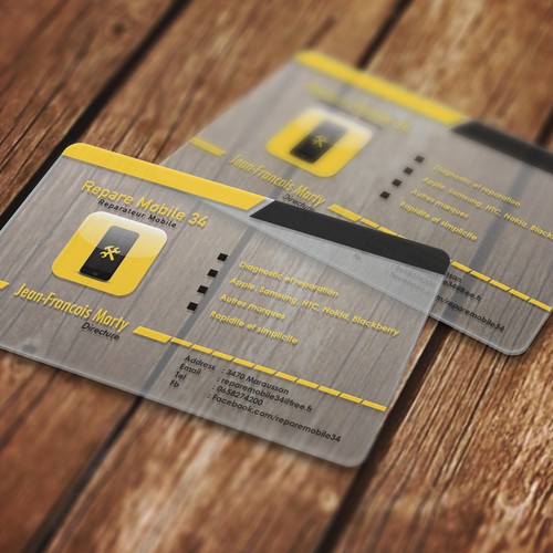 Creer carte de visite reparation smartphone et tablette | Business card ...