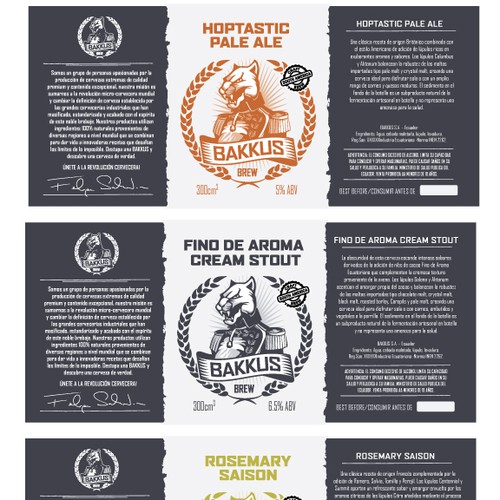 Designs | product label for BAKKUS | Product label contest
