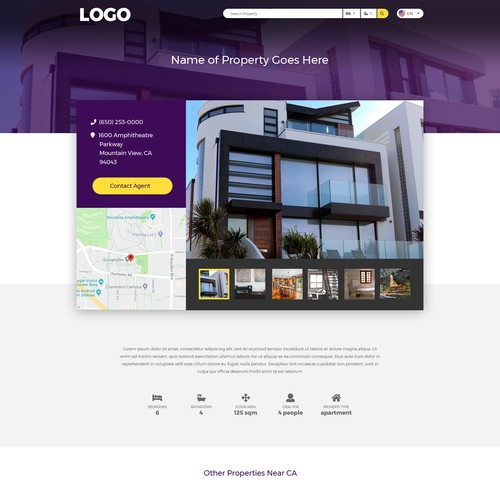 Designs | Real Estate Property Page Design | Landing page design contest