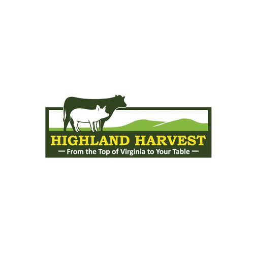 Highland Harvest- Logo and branding for artisanal farm on-line shopping ...