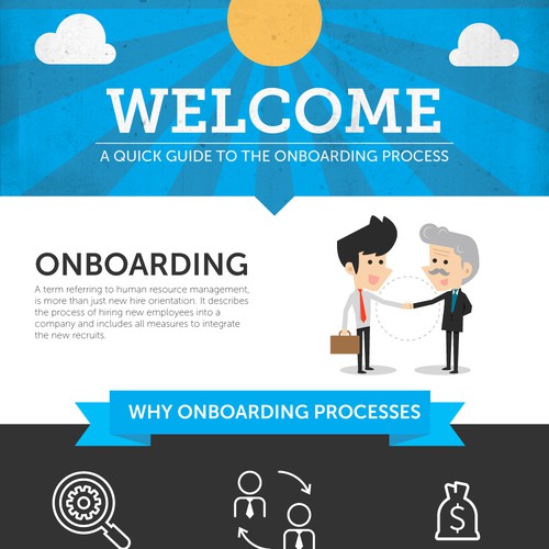 Creat a lasting infografic for the onboarding process | Infographic contest