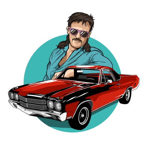 Designs | mullet man's garage | Illustration or graphics contest