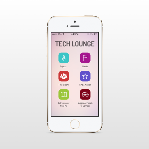 Tech Lounge App | App design contest