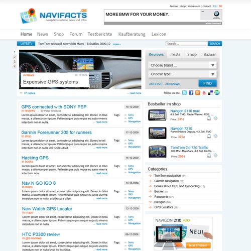 Wordpress Theme + Logo for GPS Portal | Custom Wordpress Themes contest