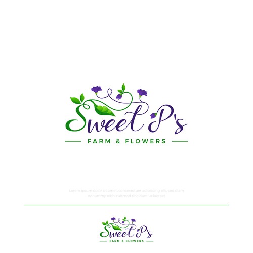 Designs | Viney Three peas in a pod with flower | Logo design contest