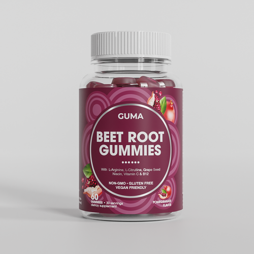 Designs | ⭐ Design a Product Label For Beet Root Gummies That Sticks ...