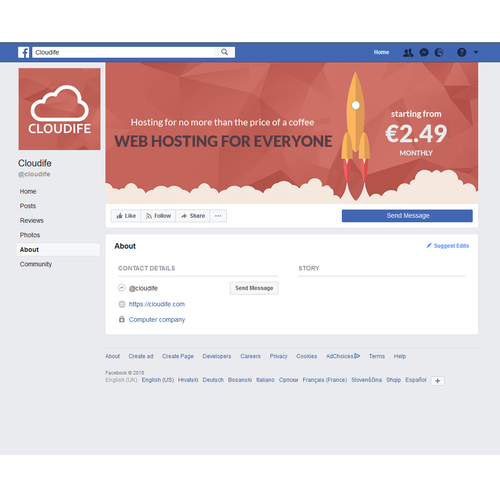 Create stunning Facebook cover based on current website design ...
