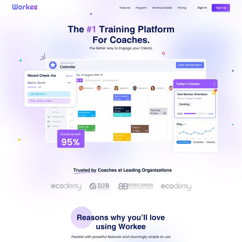 Designs | Website Design for a Personal Trainer Workout Platform | Web ...