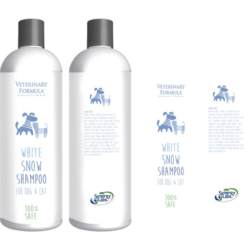 Redesign label of high end pet shampoo line | Product label contest