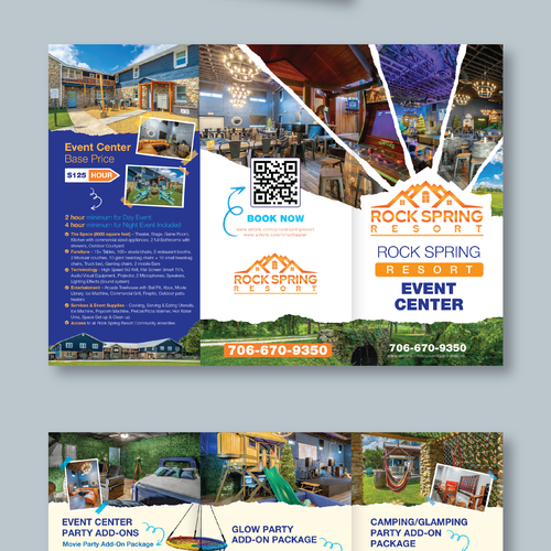 Designs | Brochure for Rock Spring Resort's Amazing Event Center ...