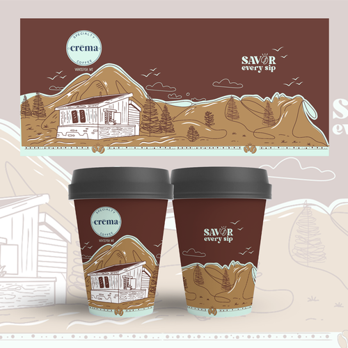 Designs | Coffee shop cup design and updated swag! | Cup or mug contest