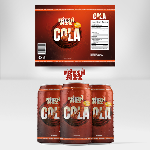 Designs | Fresh Fizz Soda Label | Product packaging contest