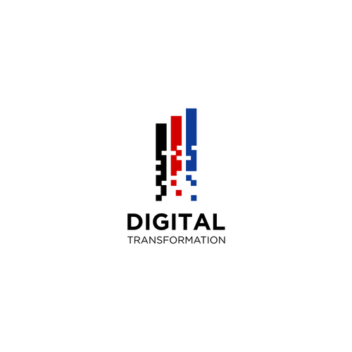 Financial institute needs a modern age Digital Transformation logo ...