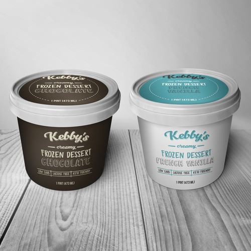 Design a very cool Frozen Desert Label Sticker | Product packaging contest