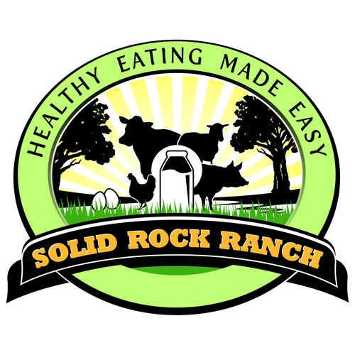 Designs | Solid Rock Ranch needs a creative logo to sell their healthy ...