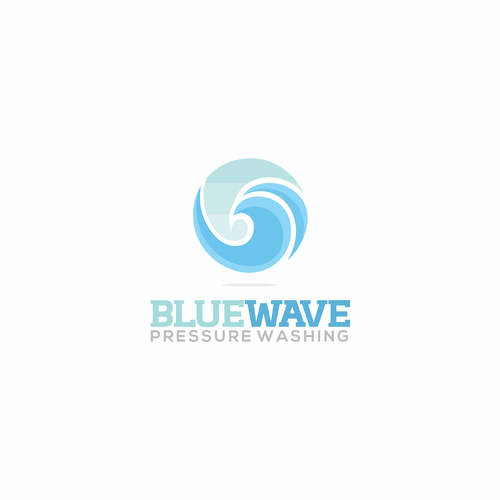 Create an engaging logo, with water and wave elements, for BlueWave ...