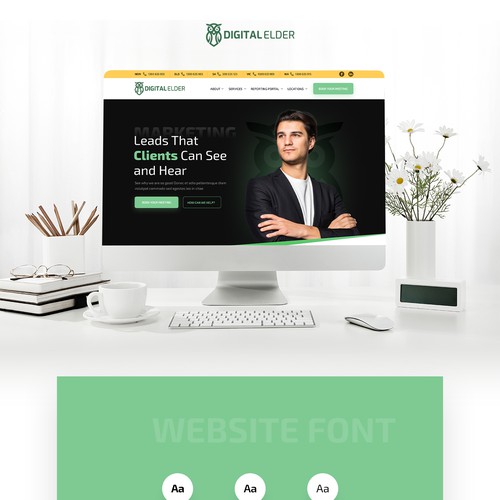 Designs | Digital Marketing Website Redesign - Inspiring / Modern ...