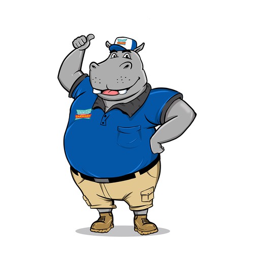 Designs | Hippo Mascot for Express Car Wash | Other art or illustration ...