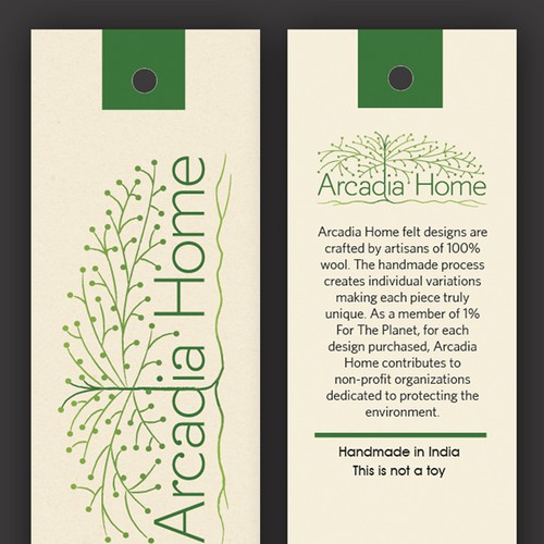 Create beautiful product labels for an artisan made home accessories ...