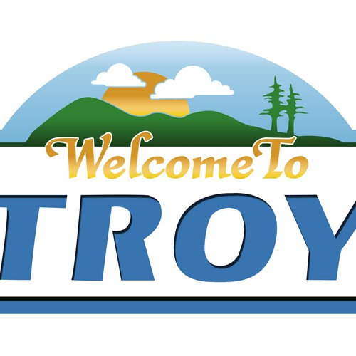 Convert a picture of a town sign into a logo | Logo design contest