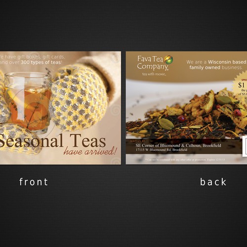Fava Tea Company needs a new postcard, flyer or print | Postcard, flyer ...
