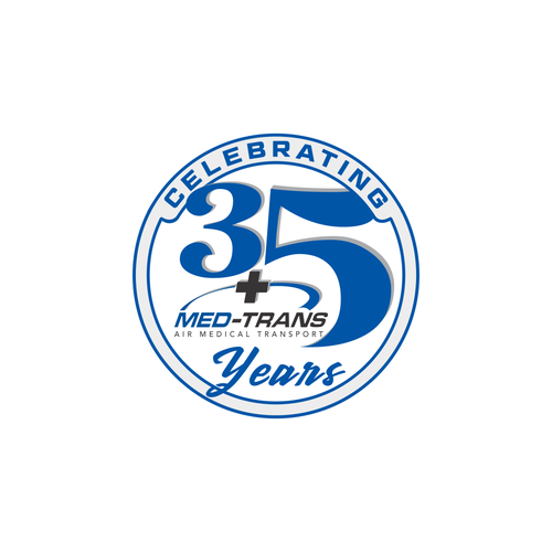 Dynamic 35th Anniversary Logo for Med-Trans Corp - Leader of Air ...