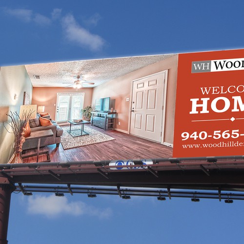 Woodhill Apartments Billboard Design | Signage contest