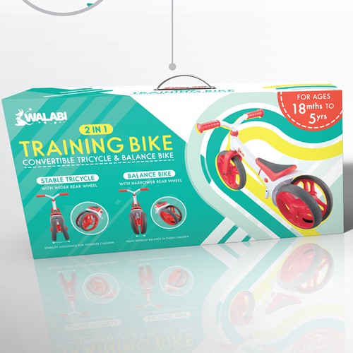 Box Design for Innovative Childrens Bike | Product packaging contest