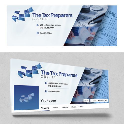 Modern Tax Professionals new Facebook Cover | Facebook cover contest