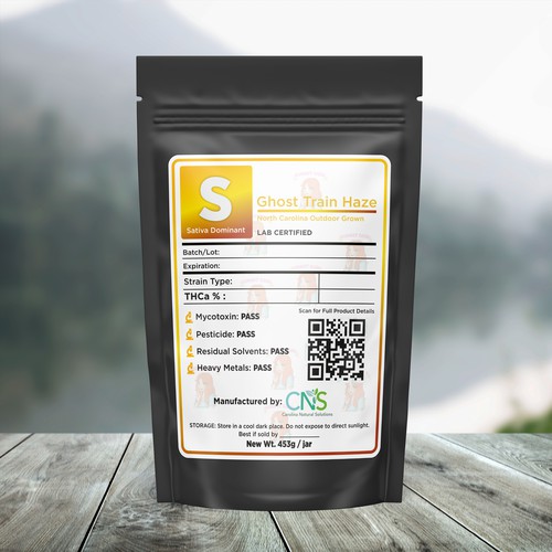 Label design for hemp flower | Product label contest | 99designs