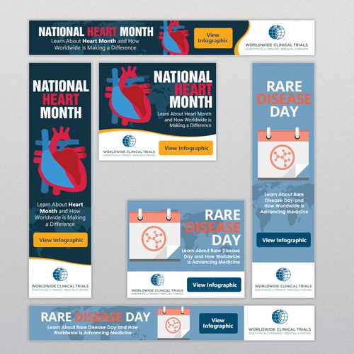 Banner Set Design for Clinical Research Organization | Banner ad contest