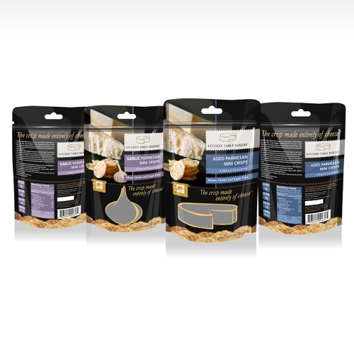 Designs | Create packaging for challenging awesome Parmesan Crisps ...