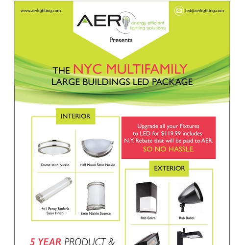 AER Lighting Flyer | Poster contest