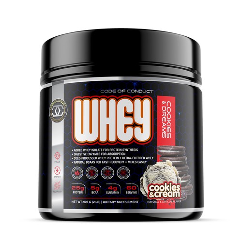 Designs | Protein Label | Product packaging contest