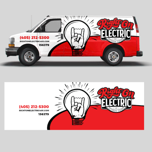 Designs | Electrical Company Van Wrap | Guaranteed | Car, truck or van ...