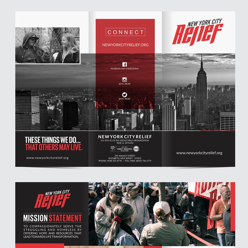 Brochure for Nonprofit helping NYC's Homeless. | Brochure contest
