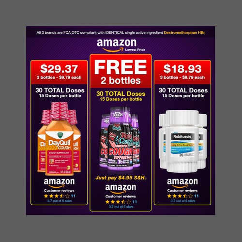 RoboCough price comparison ad | Postcard, flyer or print contest