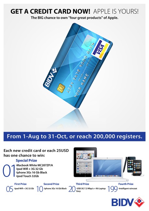 Impression poster for credit card promotion | Print or packaging design ...