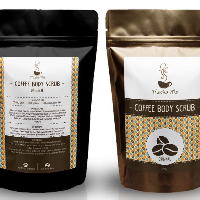 Create a fun label for a coffee scrub | Product label contest