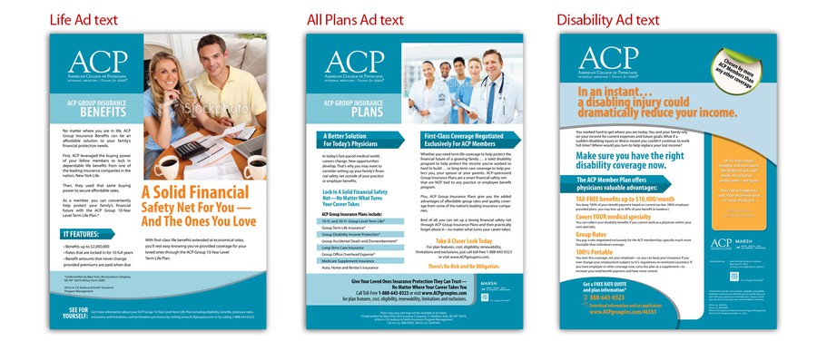 ACP print ads | Print or packaging design contest