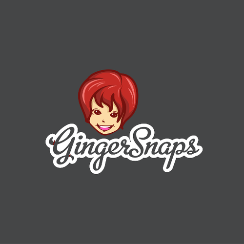 Logo for "Ginger Snaps" (little redhead sisters podcast/brand) | Logo ...
