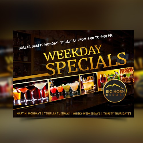 Designs | Waterfront Lounge Promo | Postcard, flyer or print contest