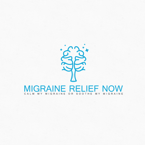 Create a memorable image that depicts migraine relief geared towards ...
