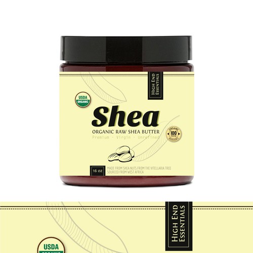 Create an Eye Catching "Organic Shea Butter label" that will draw ...