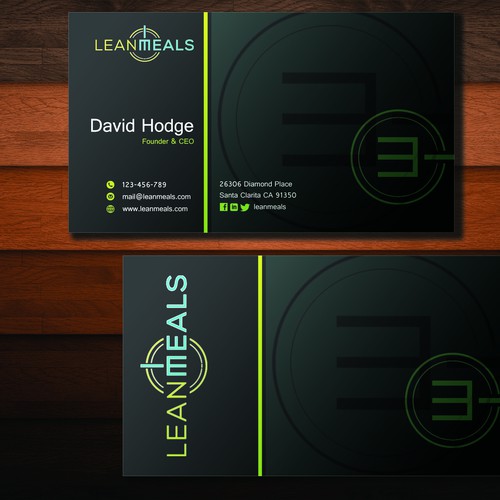 Designs | Lean Meals Business Cards | Business card contest