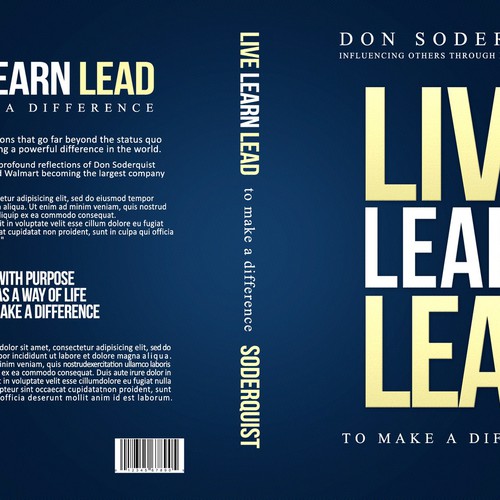 Designs | A book cover for Don Soderquist | Book cover contest