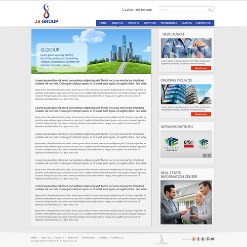 Corporate Website(Group of Companies) | Web page design contest