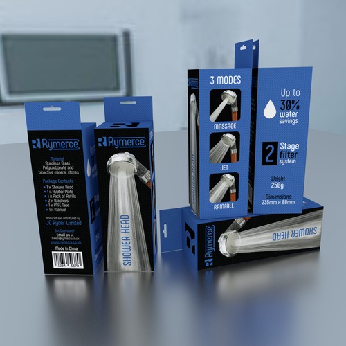Shower Head Box Design | Product packaging contest