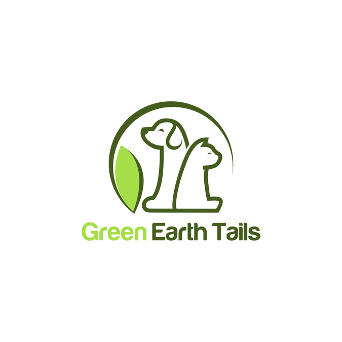 Create a warm, welcoming logo for earth-friendly Green Earth Tails pet ...