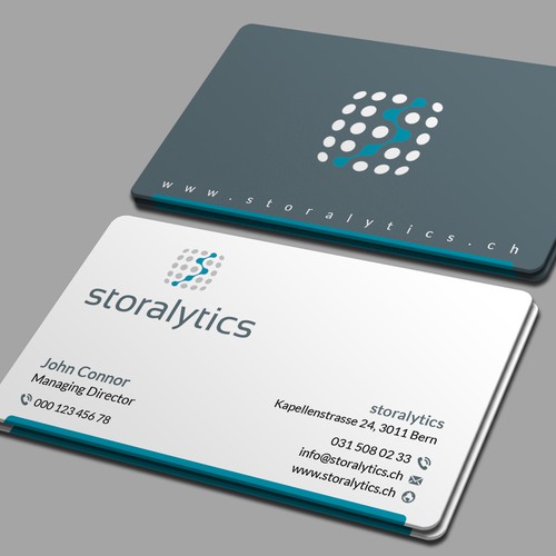 Retail Analytics Company needs simple Business Cards | Business card ...